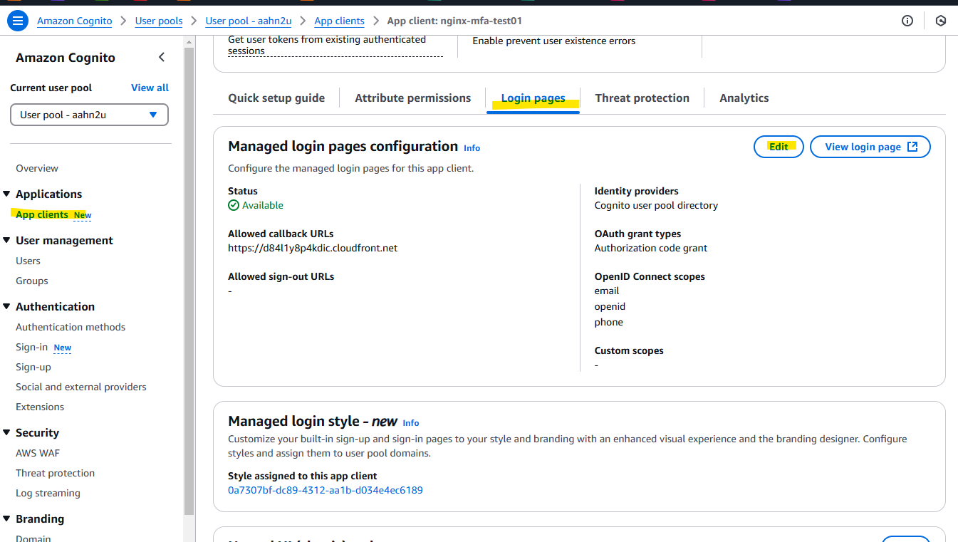 Cognito の Managed Login で Email の MFA を有効化する #AWS - Qiita