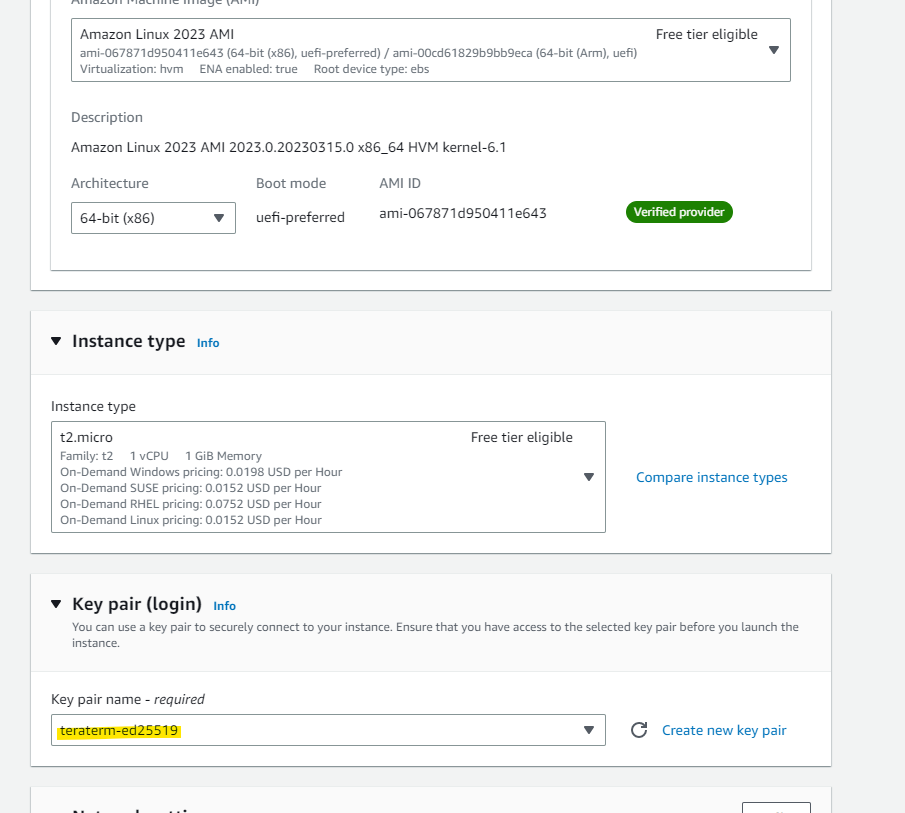 Amazon Linux 2023 に Teraterm から SSH 接続してみた : ssh-rsa 署名無効化対応 #AWS - Qiita