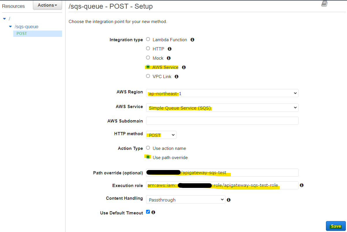 API Gateway から SQS に連携してみた #AWS - Qiita