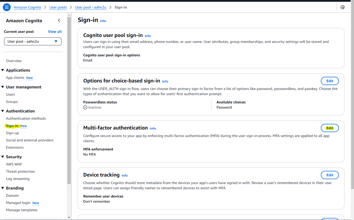 Cognito の Managed Login で Email の MFA を有効化する #AWS - Qiita