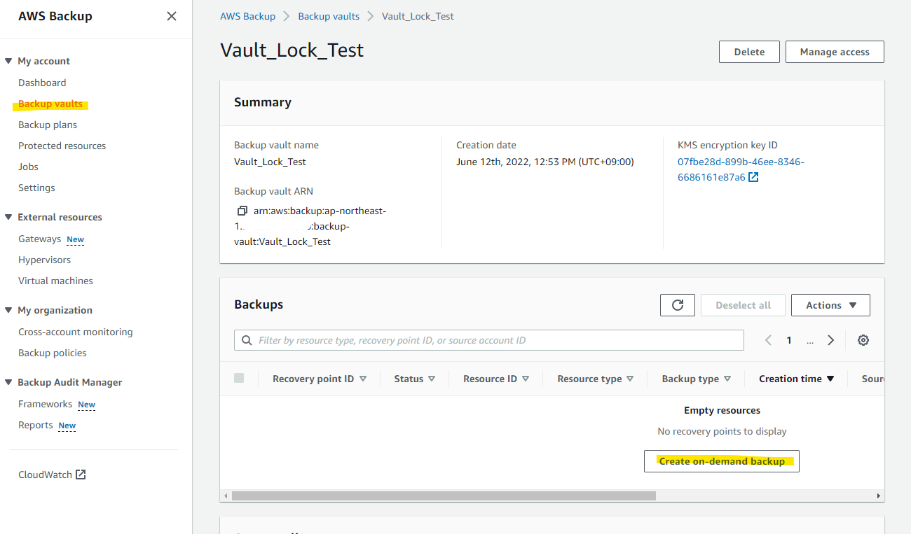 AWS Backup で Vault Lock を使ったランサムウェア対策をやってみた #backup - Qiita