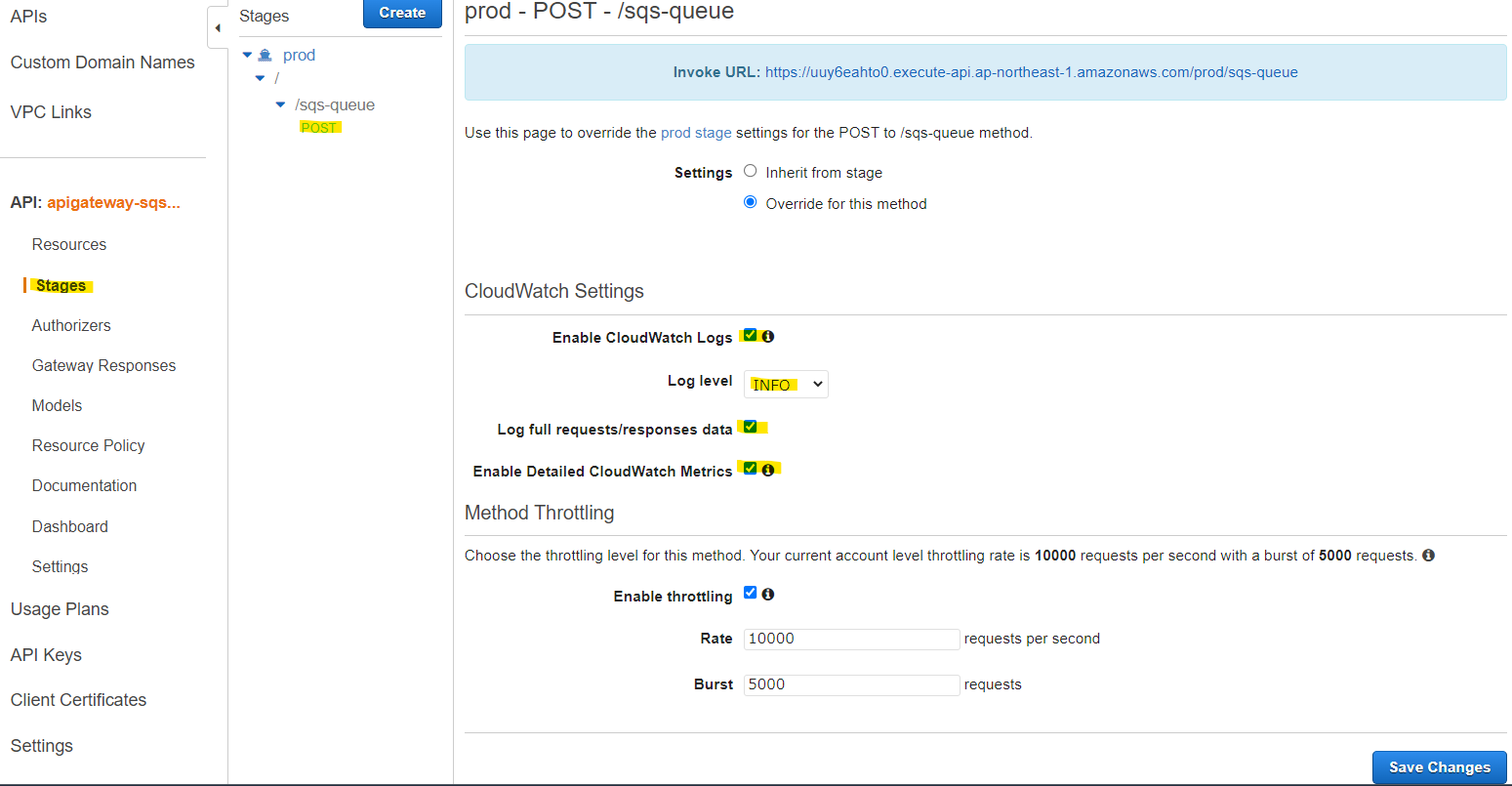 API Gateway のアクセスログを取得してみた #AWS - Qiita