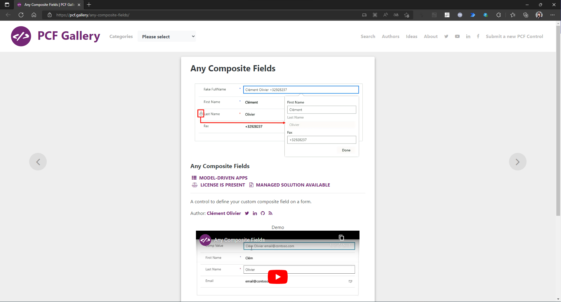 Power Apps モデル駆動型アプリ/Dynamics365 でPCF Gallery を使用して、複数の列に入力された文字列を結合し1つ ...