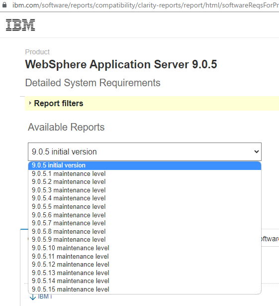 IBM i でサポートされるWASバージョンを調べたい：WebSphere Application ServerやIBM S/Wの前提OS, S/W, H/Wの調べ方 #IBMi - Qiita
