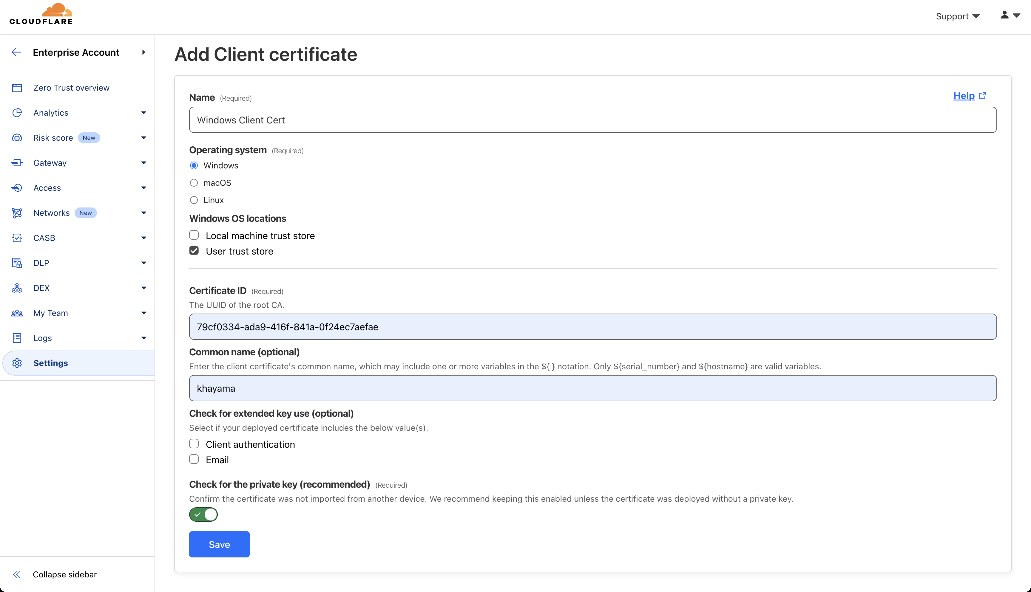 Cloudflare Zero Trust で Client certificate のデバイスポスチャチェックを試す #cloudflare - Qiita