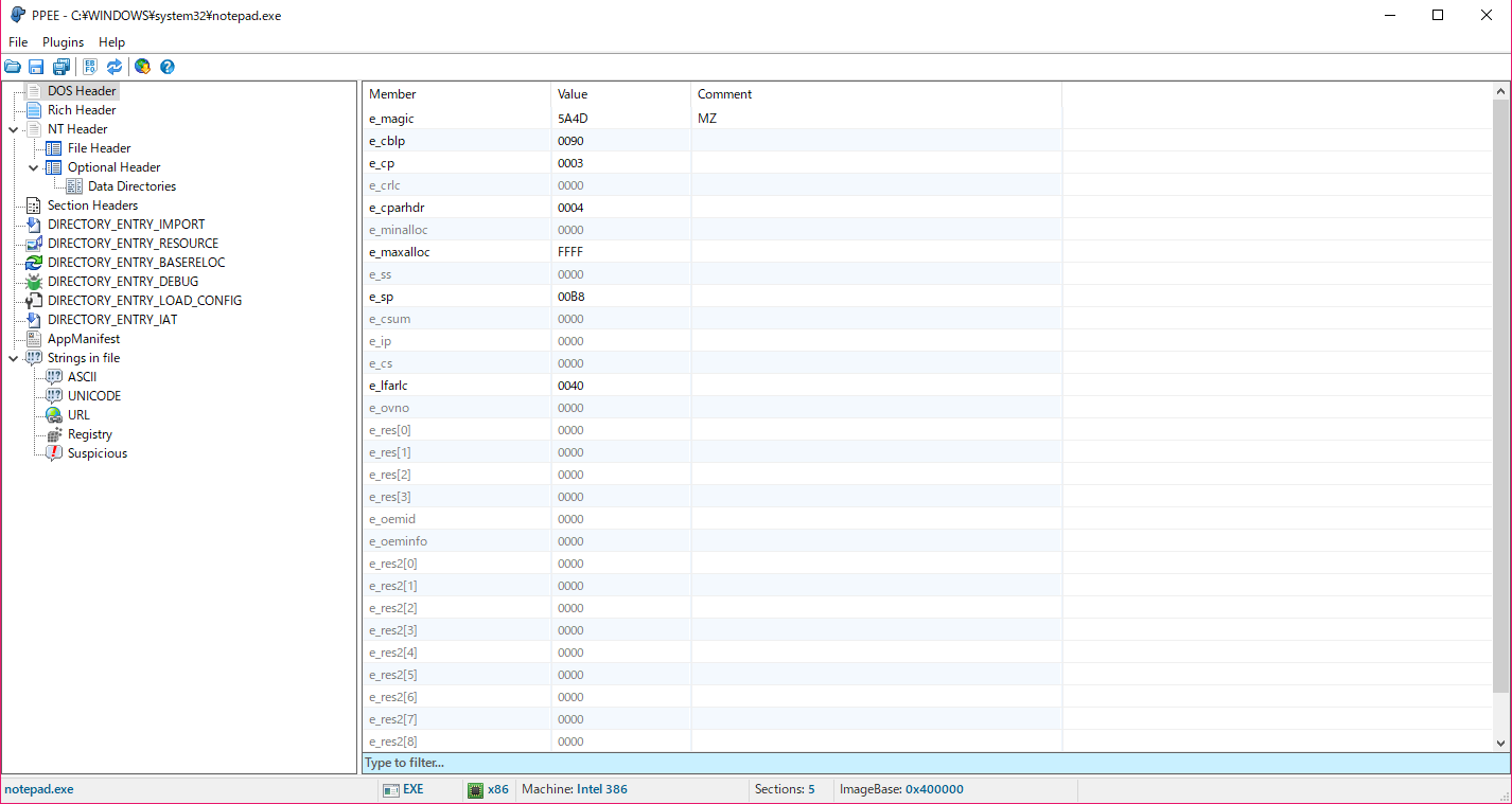 PE解析ツール PPEE(Puppy)の紹介 #Security - Qiita