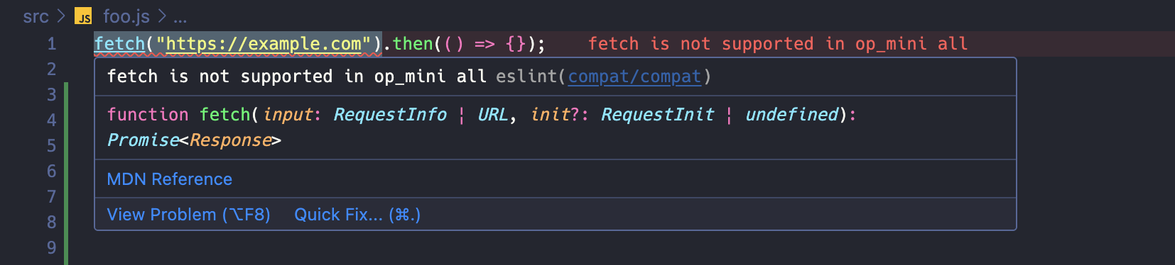 Javascriptのブラウザ互換性をeslintでチェックする Javascript Qiita 