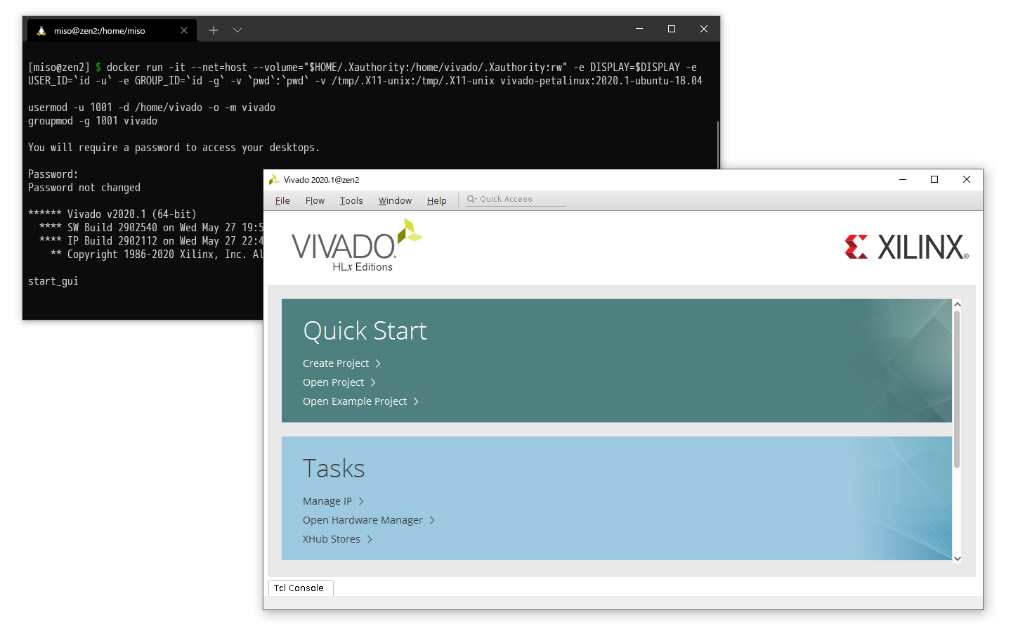 Vivado, Git, Dockerを雑に組み合わせて雑に使う #FPGA - Qiita