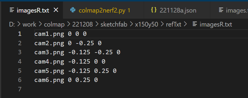 COLMAP model_aligner #realitycapture - Qiita