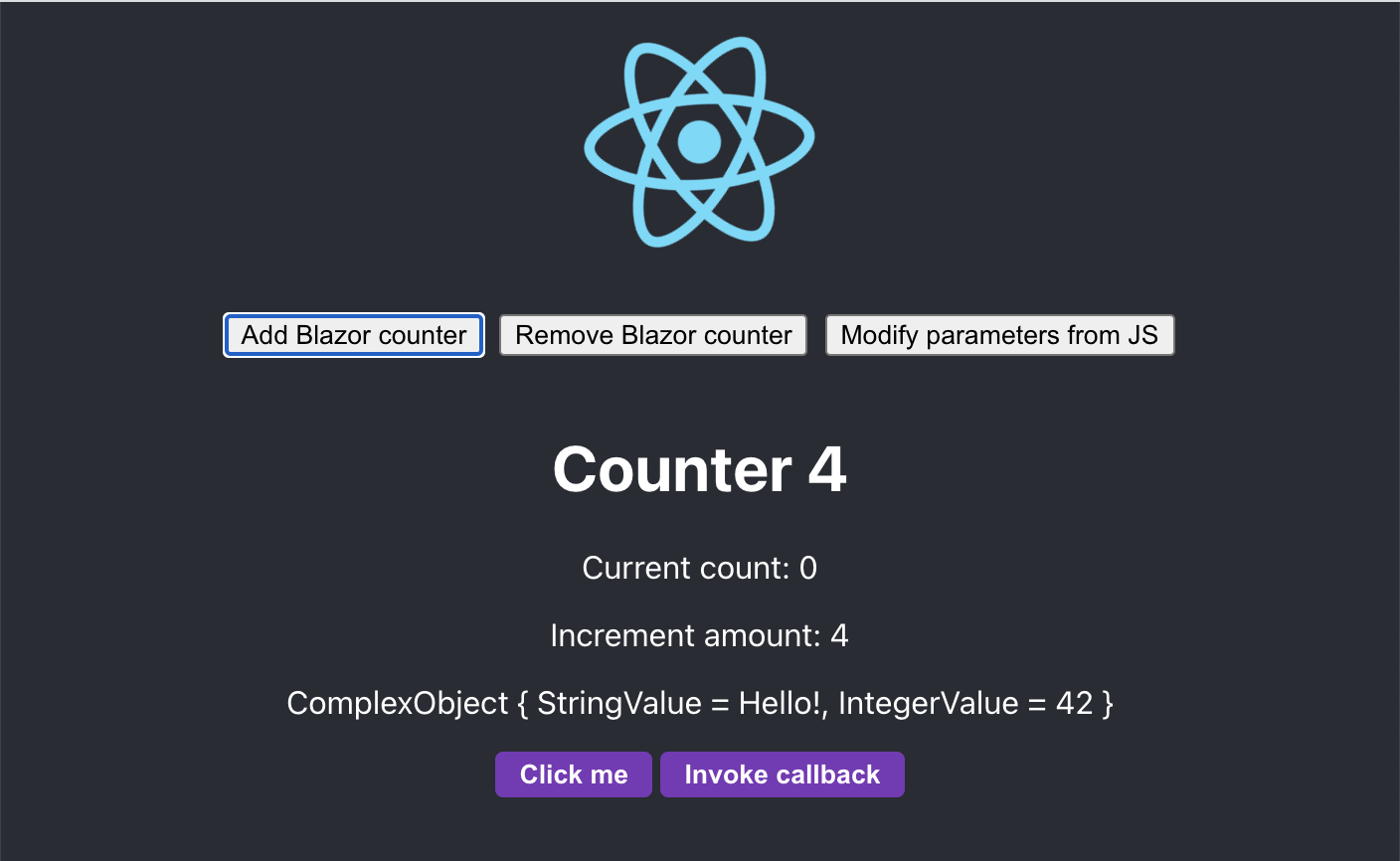 Blazor ComponentsをJavaScriptからインスタンス化出来る機能のサンプルコードを追って拡張してみよう #React - Qiita
