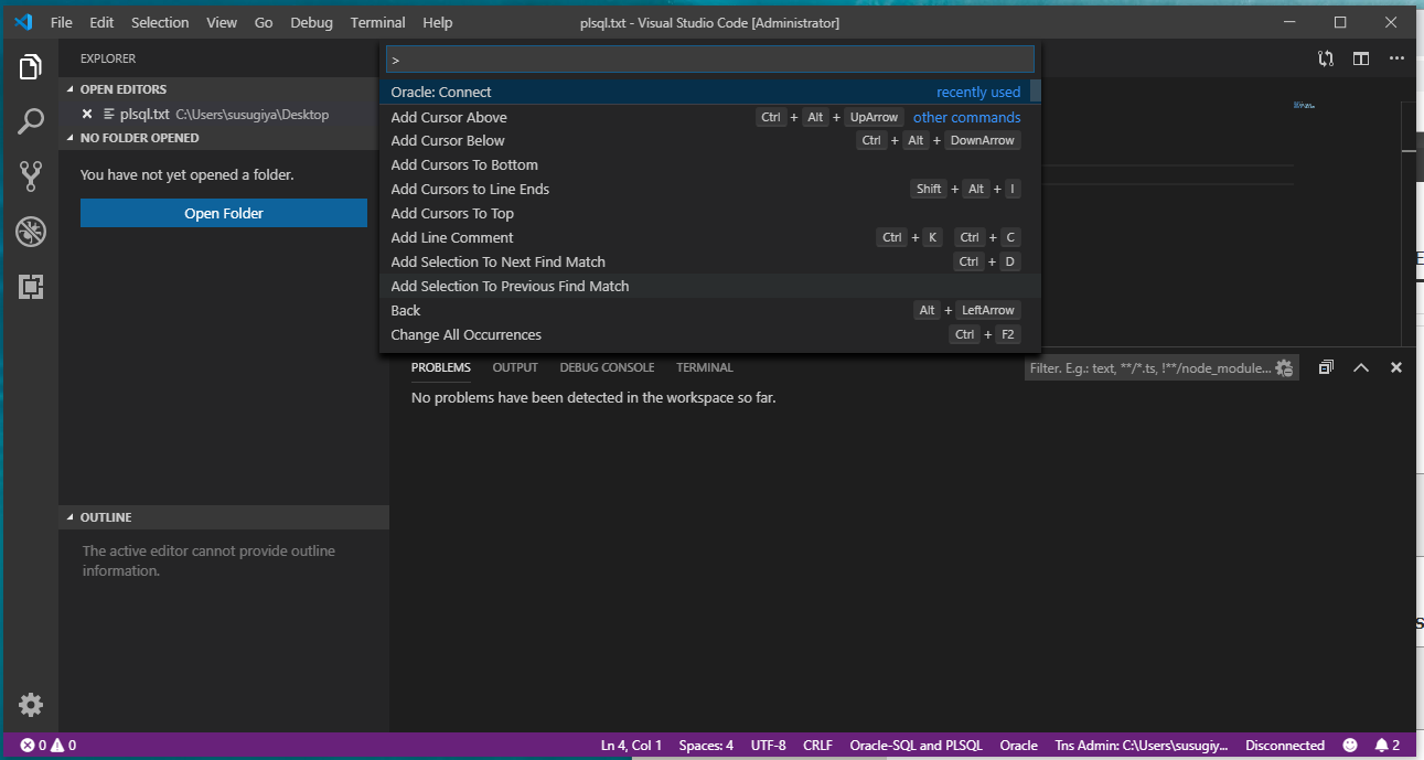 Visual Studio Code に 超絶便利な Oracle DB 拡張機能 (Oracle Developer Tools for VS Code) を入れて、ATPに接続する ...