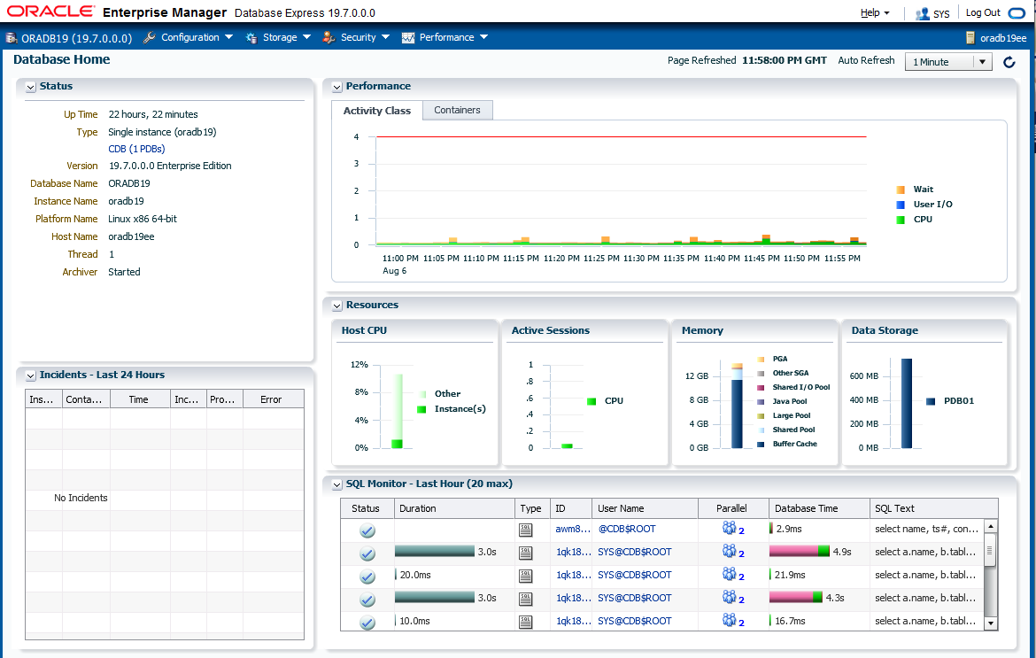 [Oracle Cloud] Enterprise Manager Express を有効化して接続してみた #oci - Qiita