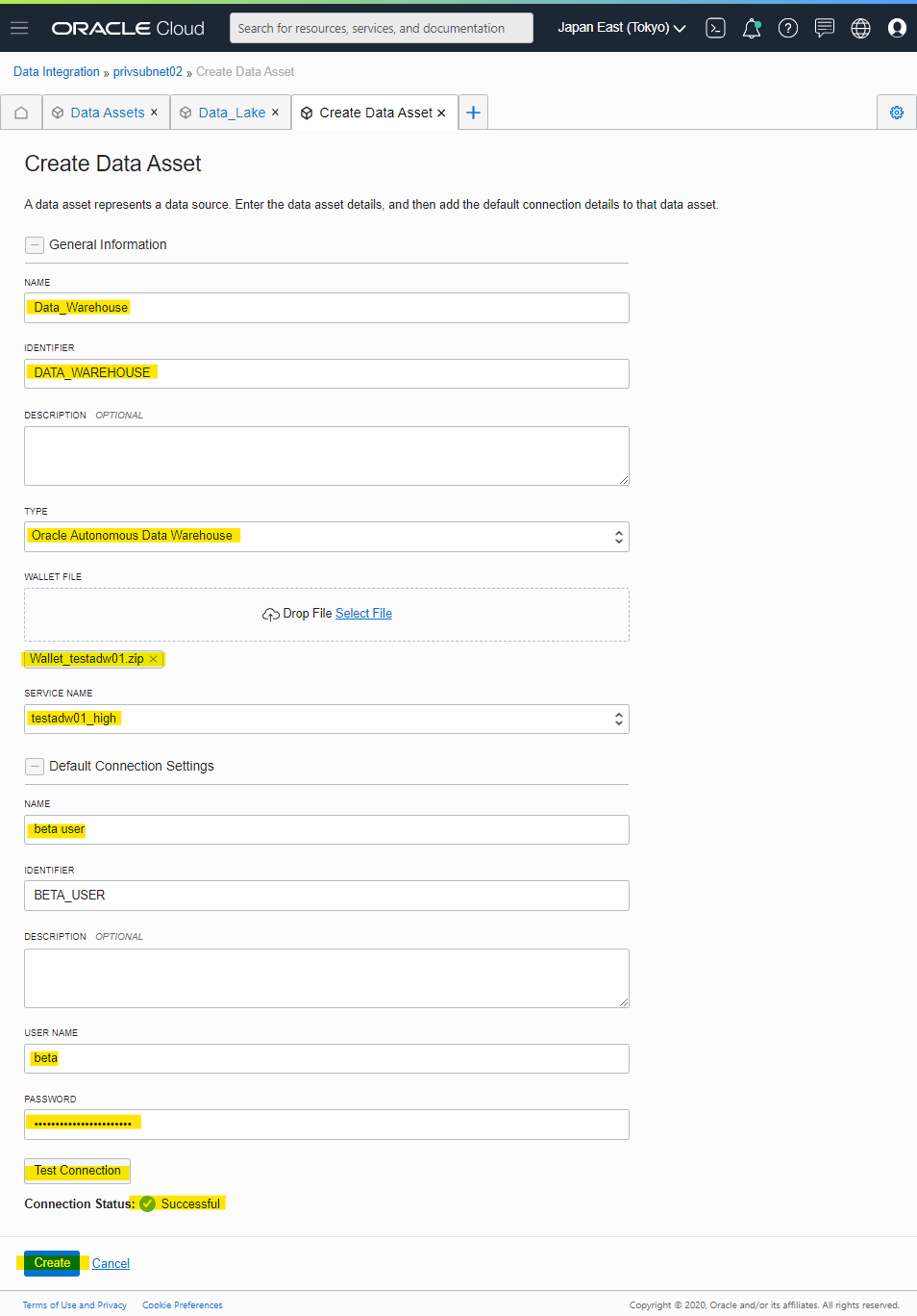 [Oracle Cloud] Data Integration のチュートリアルをやってみた #oci - Qiita