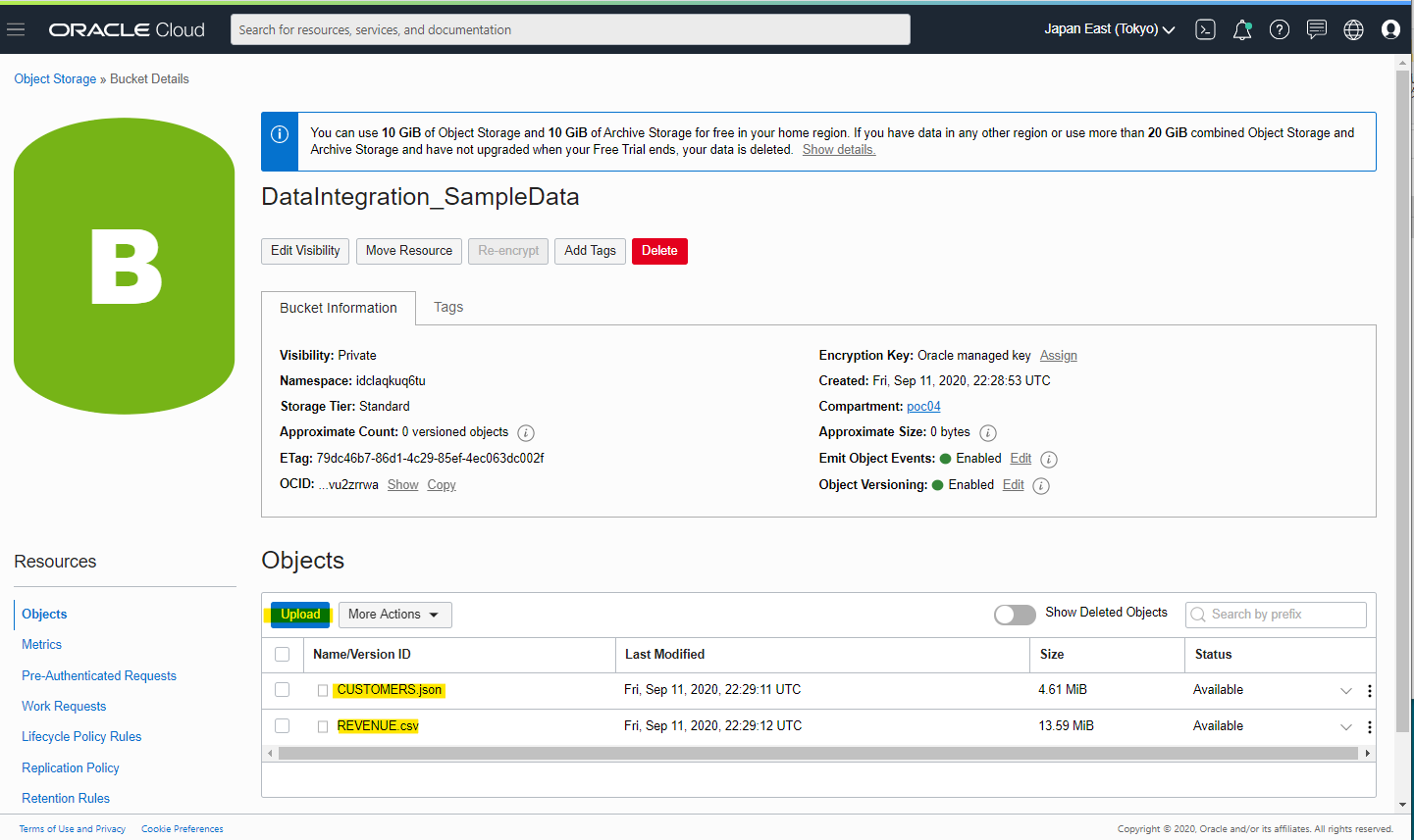 [Oracle Cloud] Data Integration のチュートリアルをやってみた #oci - Qiita