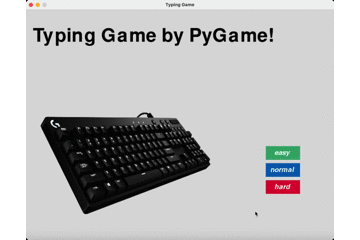 Pygameでタイピングゲーム #Python - Qiita