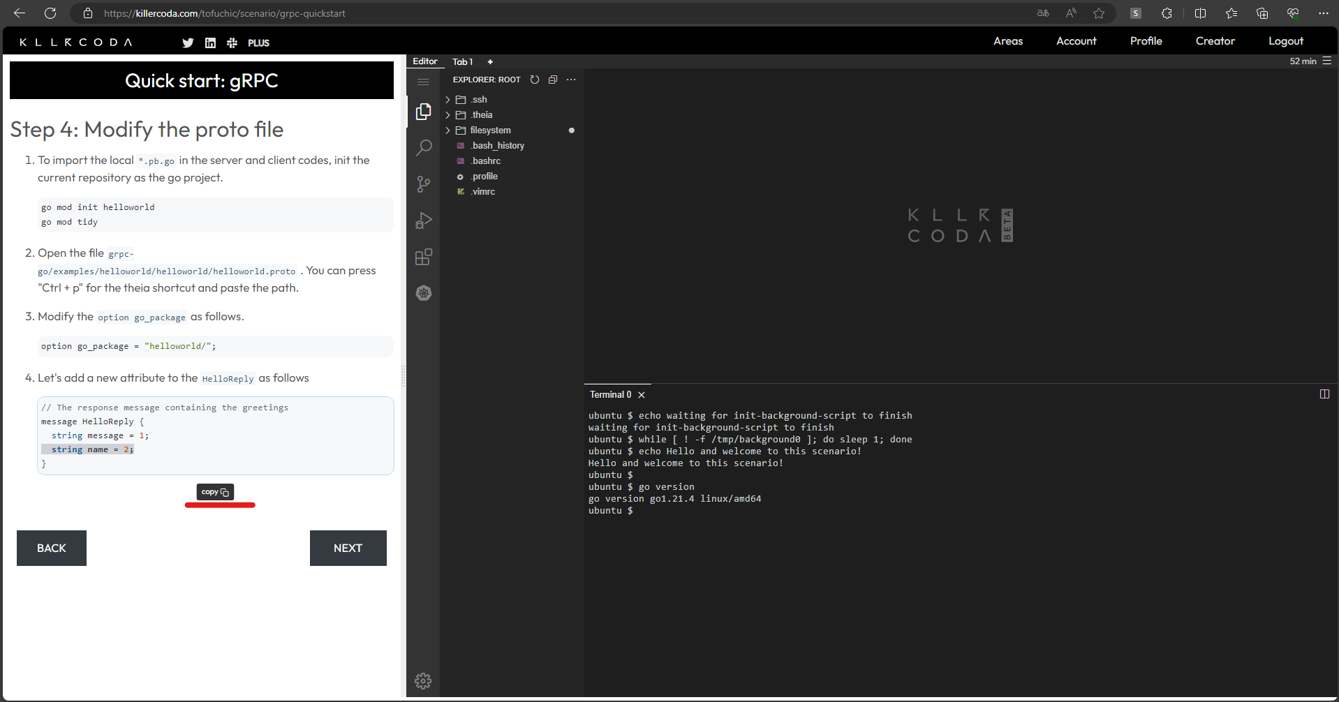 Killercoda でハンズオン・シナリオを作ってみよう #Linux - Qiita