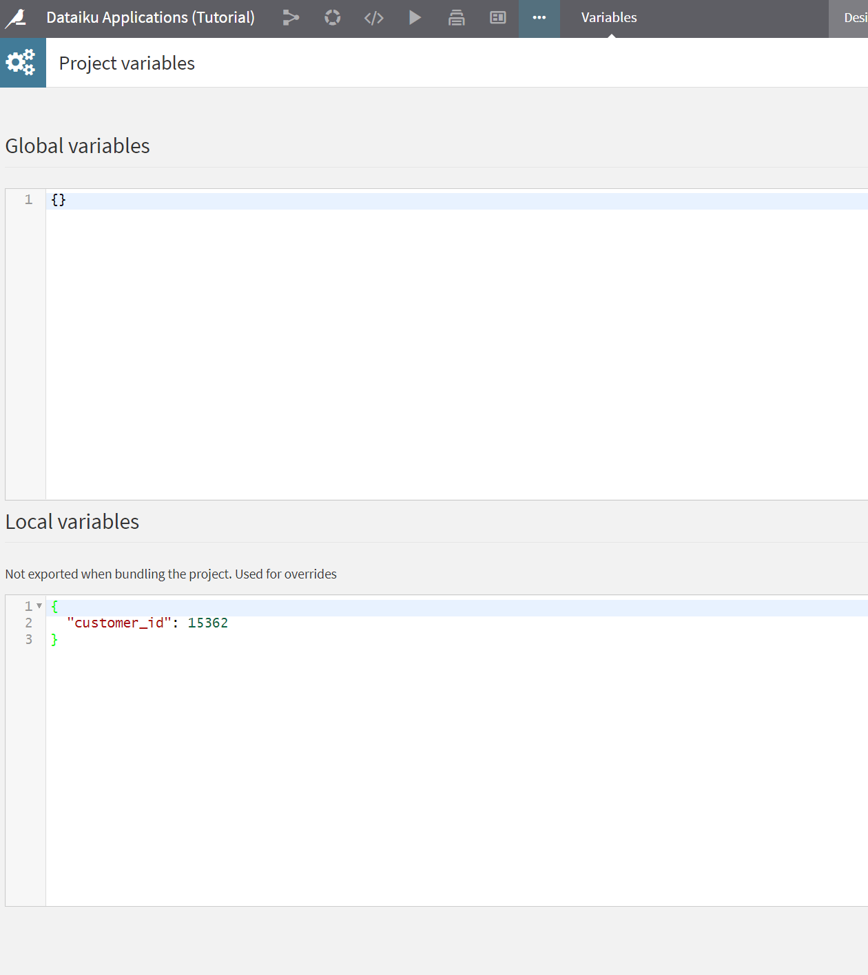 Dataikuのvariablesを使ってみる Variables Qiita