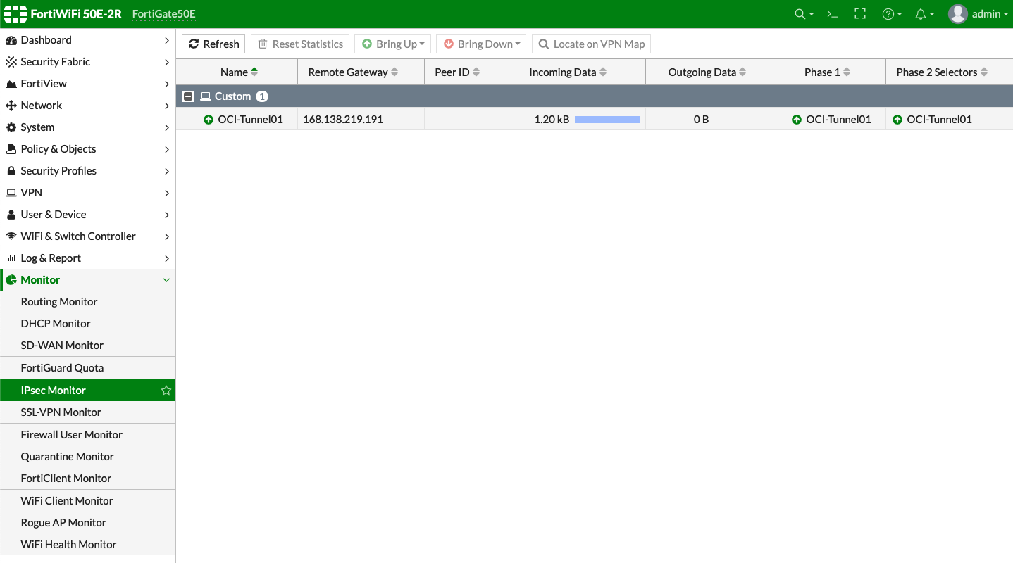 [Oracle Cloud] FortiGate FortiWiFi で BGP + ECMP で IKEv2 IPSec VPN接続してみてみた #oracle - Qiita