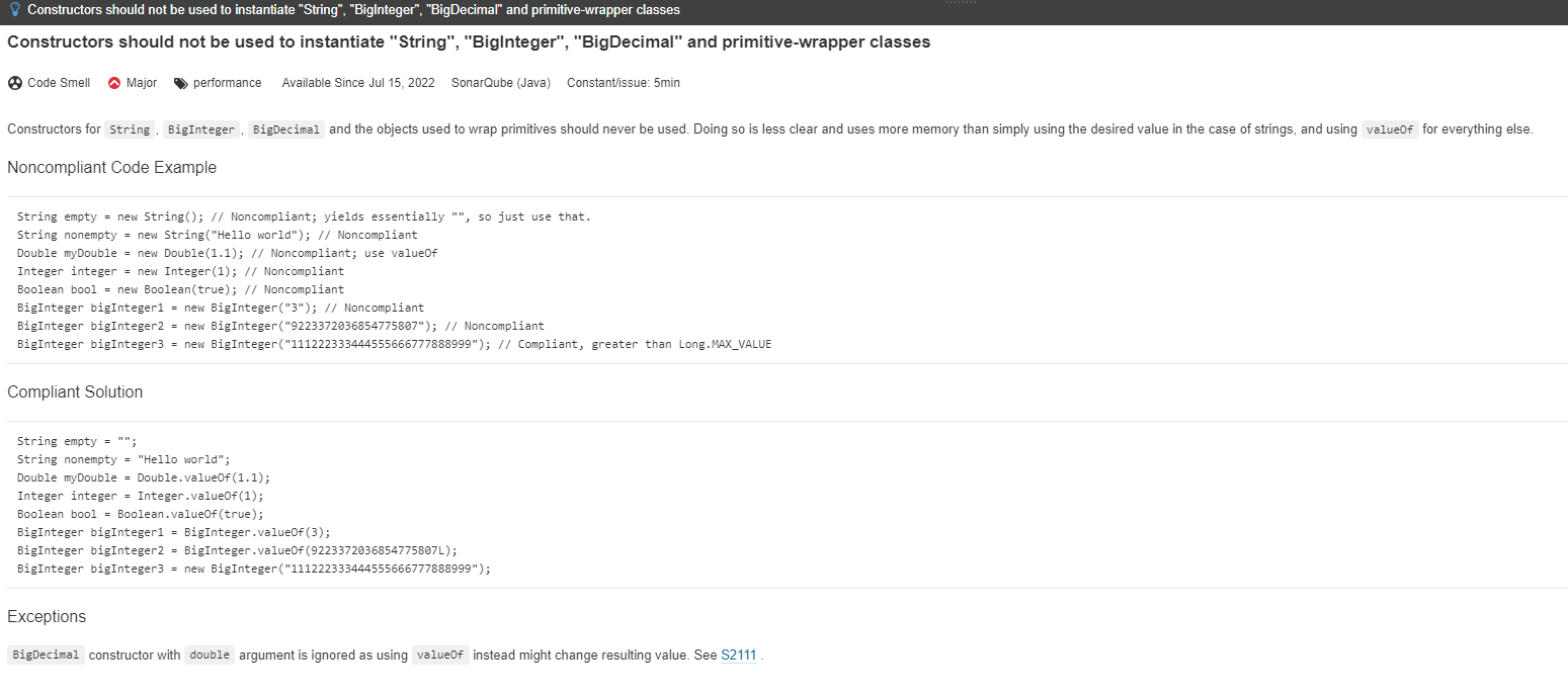SonarQubeさんに怒られたら #Java - Qiita