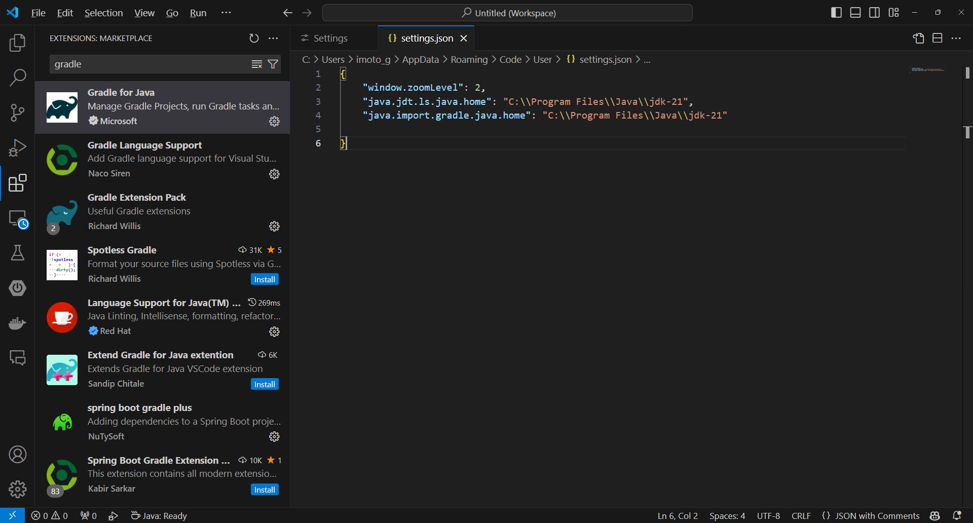 VSCode + SpringBoot(Gradle)でWebアプリの開発環境を構築する #Java - Qiita