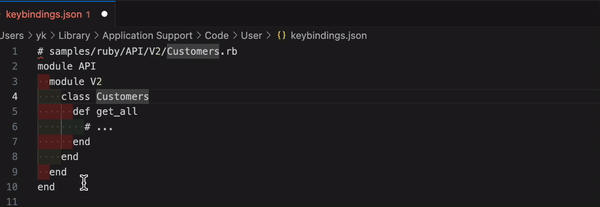 【VSCode拡張】Rubyのクラスジャンプをいい感じにしたい【作ってみた】 #JavaScript - Qiita