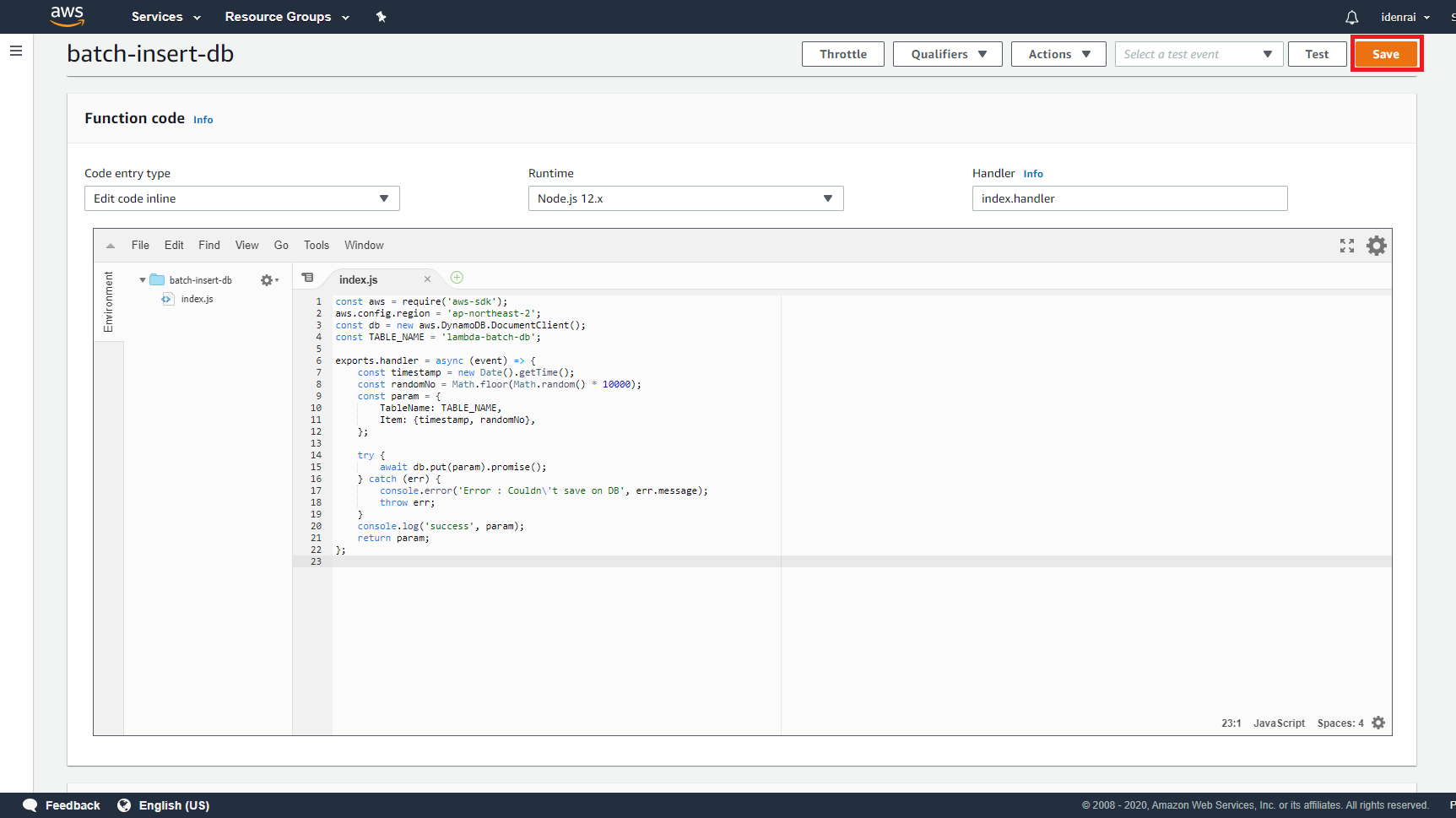 初めてのAWS Lambda - Qiita