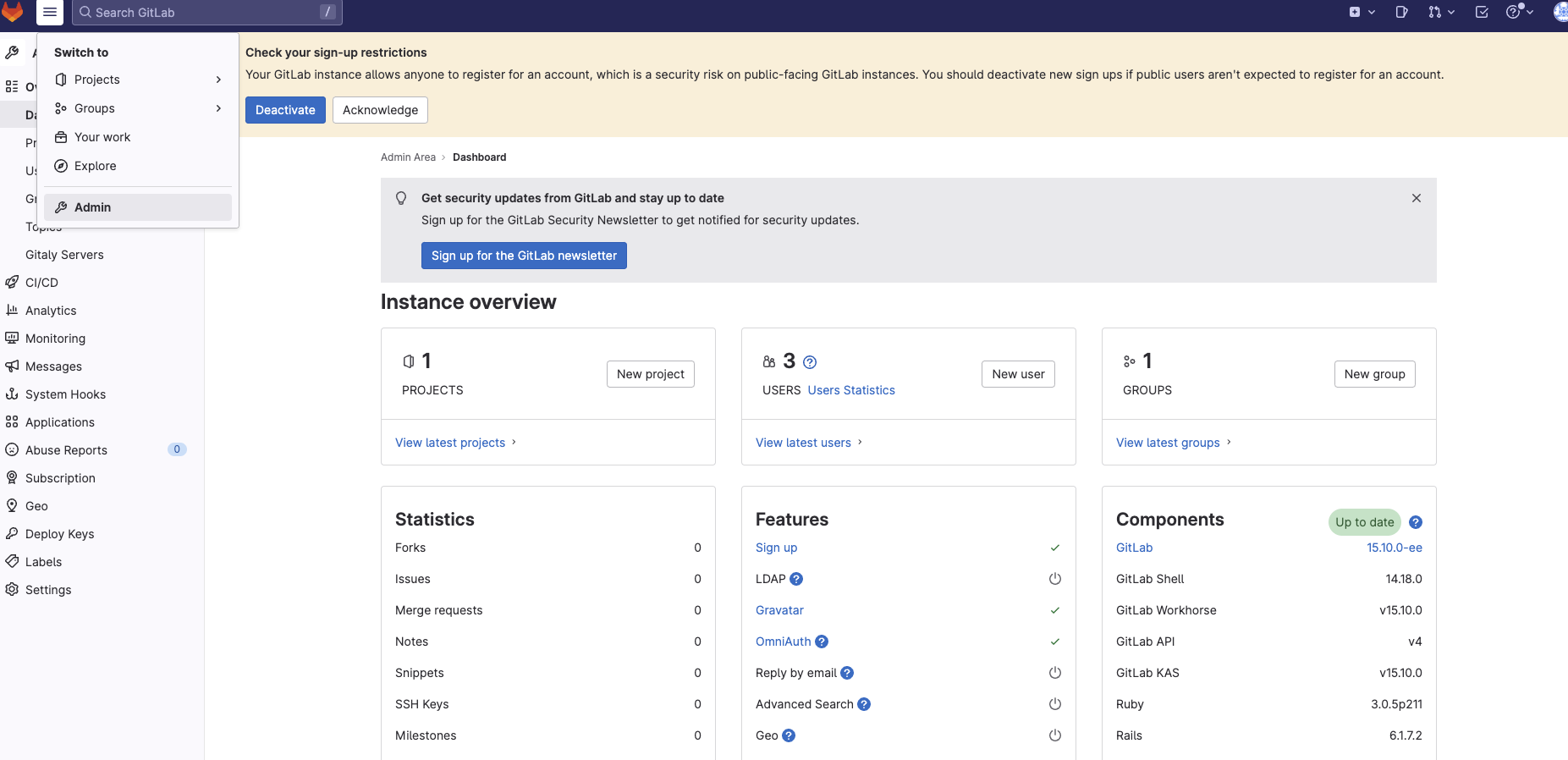 EC2上にGitLabサーバーを構築する #開発環境 - Qiita