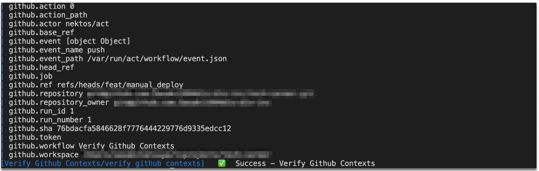 nektos/actのgithubコンテキストの確認 #GitHubActions - Qiita