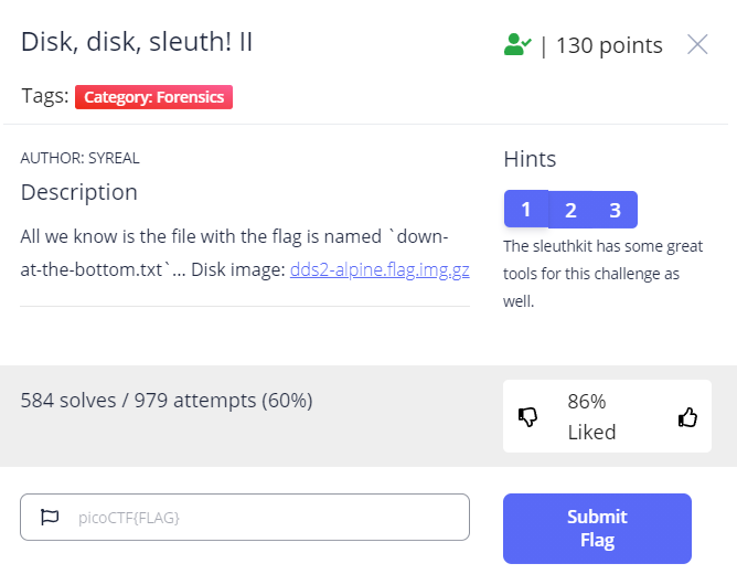 Picoctf 2021 Disk Disk Sleuth Ii Writeup Linux Qiita