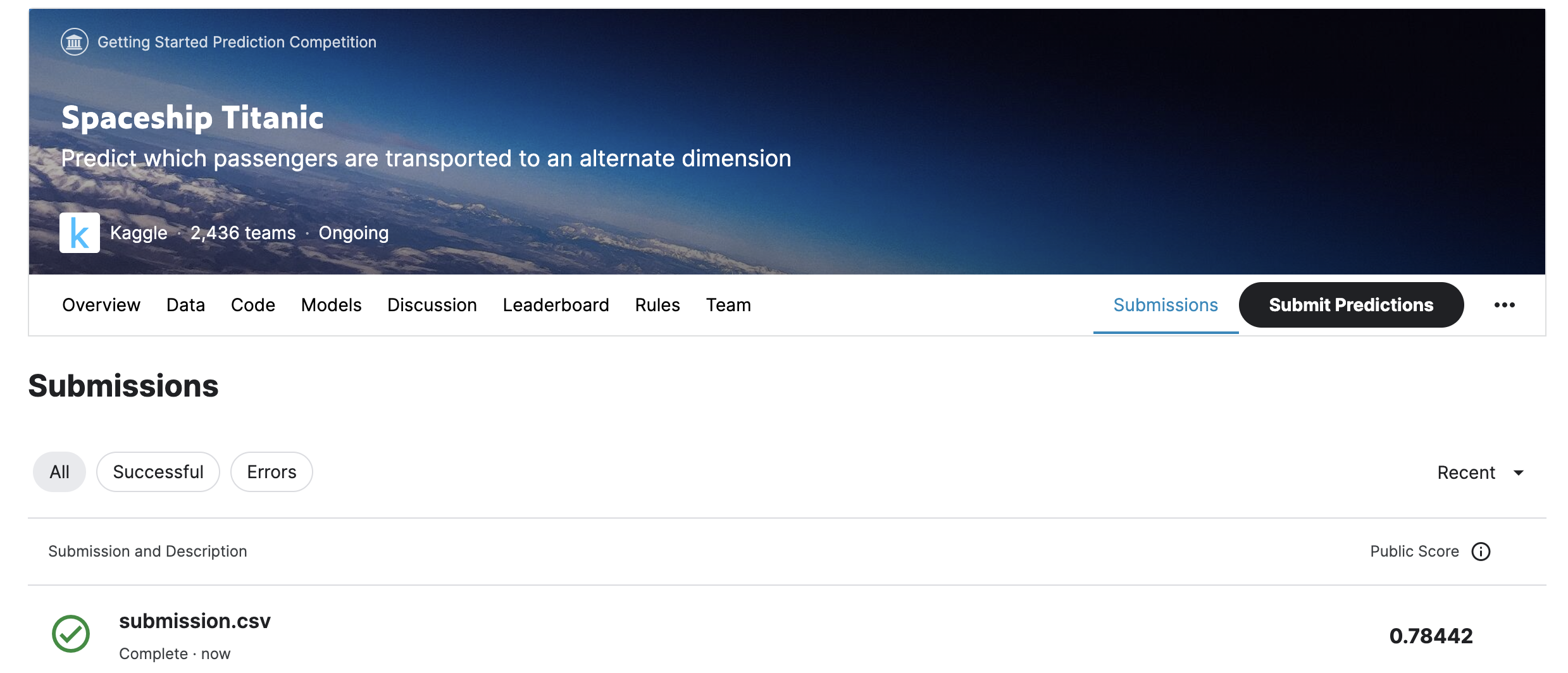 DatabricksでKaggleのSpaceship Titanicコンペティションにチャレンジしてみる #Databricks - Qiita