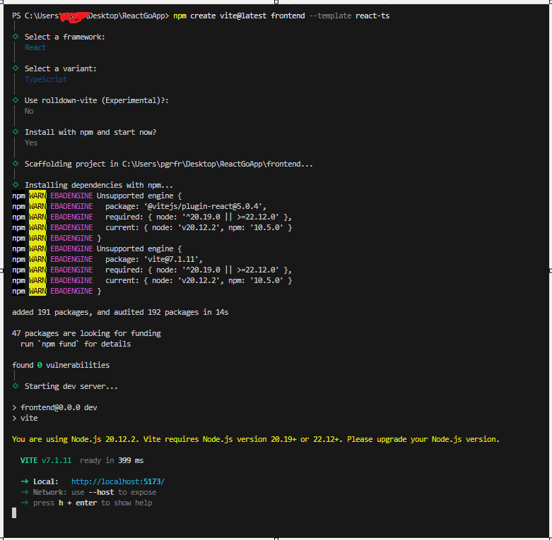 ビルドツール「Vite」を使ってReactプロジェクト(.tsx、Typescript)を作る方法 #TypeScript - Qiita