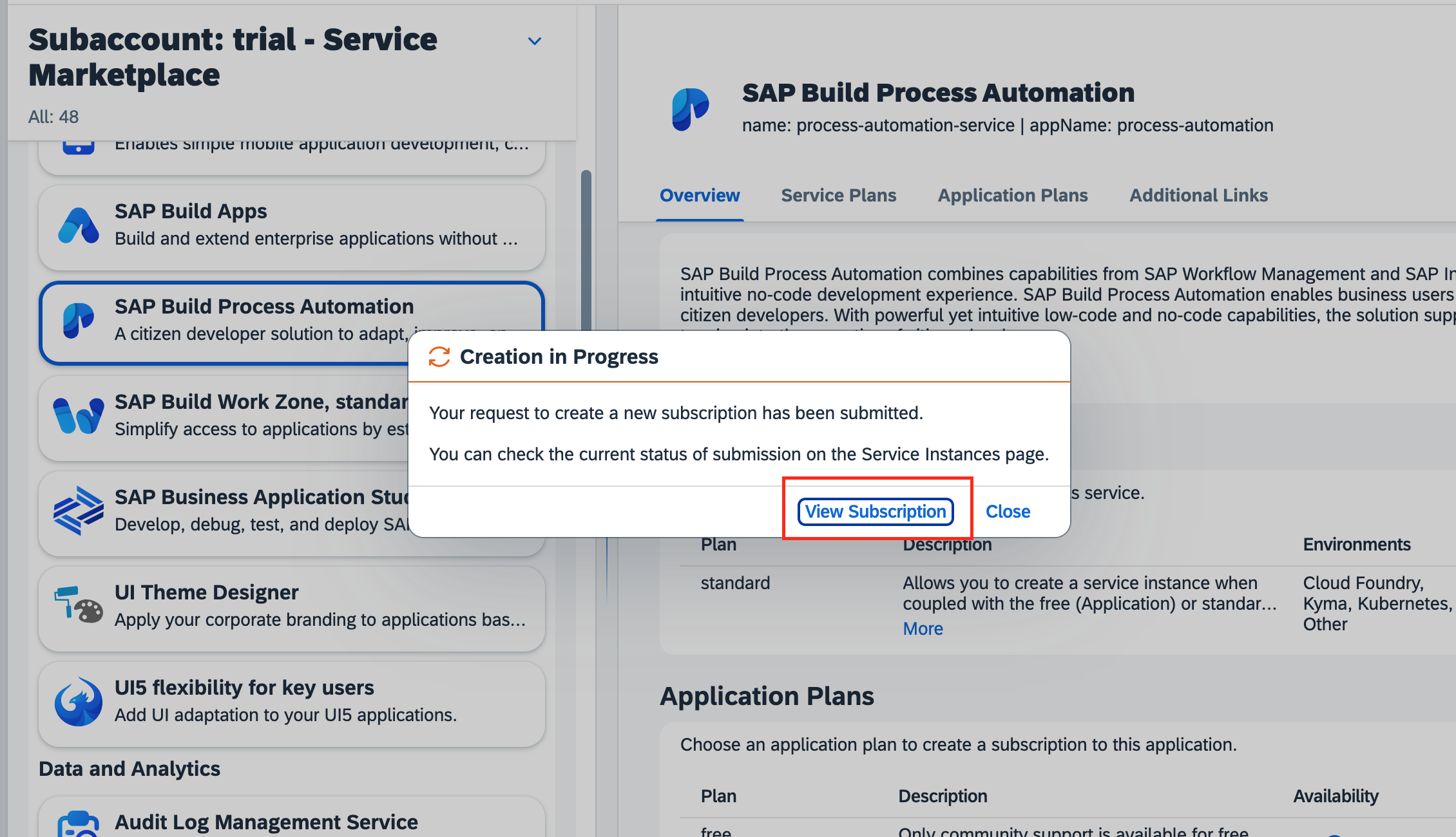 SAP BTP Free TrialでSAP Build Process Automationを使ってビジネスプロセスを作成してみよう（前編 ...