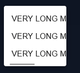 MUI Menu の中身を左右にスクロールして全体を表示する #React - Qiita