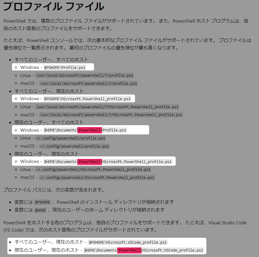 PowerShell の 起動時の読み込み設定は、プロファイルに保存しよう #Config - Qiita
