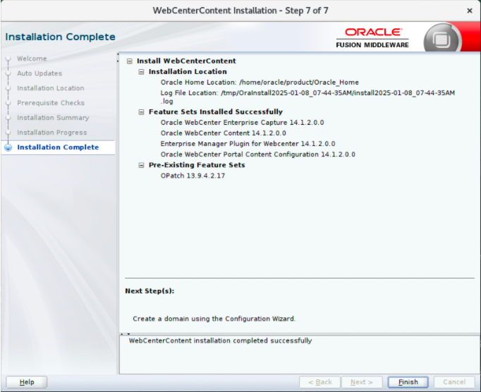 Oracle WebCenter Content 14c(14.1.2.0.0)をインストール・構成してみた #oracle - Qiita