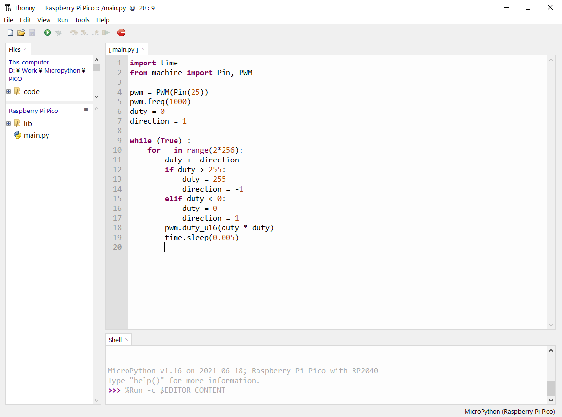 MycroPythonでCircuitPythonのライブラリを使う #RaspberryPiPico - Qiita