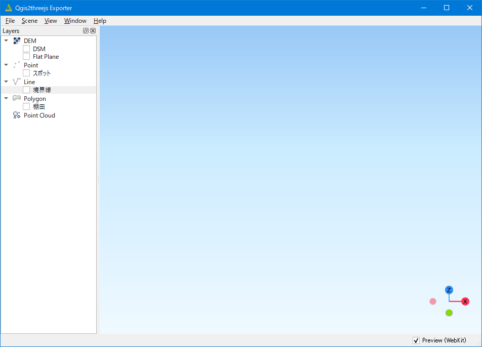 QGIS データを Web で表示 #2 - Qgis2threejs #地図 - Qiita
