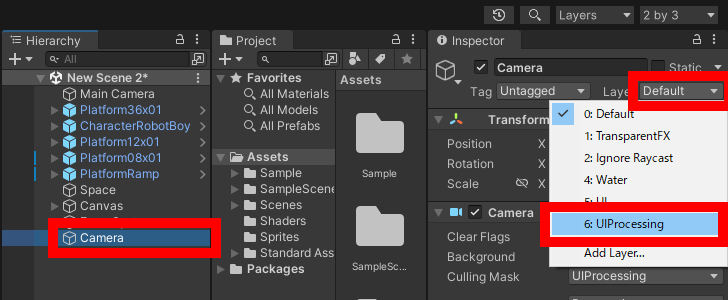 【Unity】Render Textureを使ってPost ProcessingをUIだけに適用する #postprocessing - Qiita