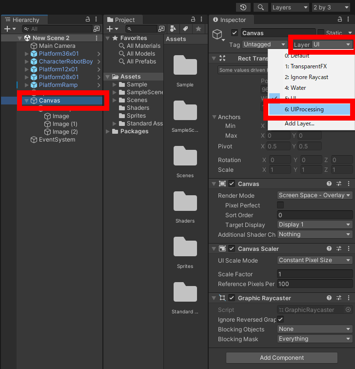 【Unity】Render Textureを使ってPost ProcessingをUIだけに適用する #postprocessing - Qiita