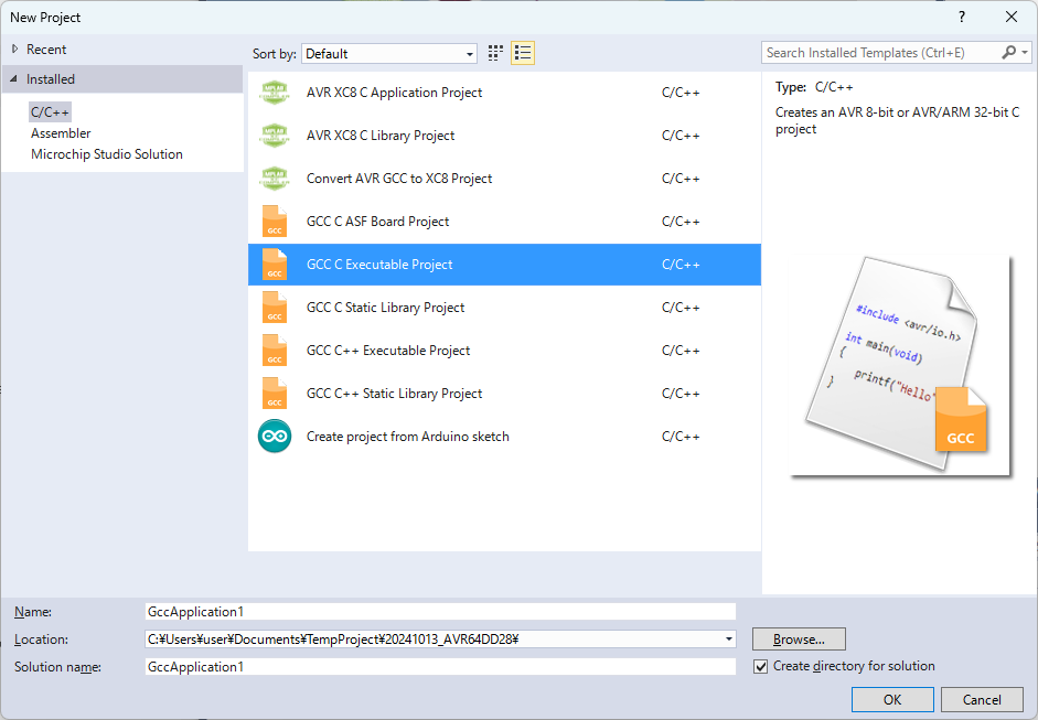AVR64DD28 で LED をチカチカさせる (Microchip Studio, AVRDUDESS) #avrdude - Qiita