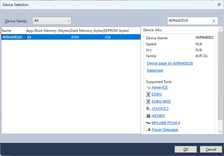 AVR64DD28 で LED をチカチカさせる (Microchip Studio, AVRDUDESS) #avrdude - Qiita