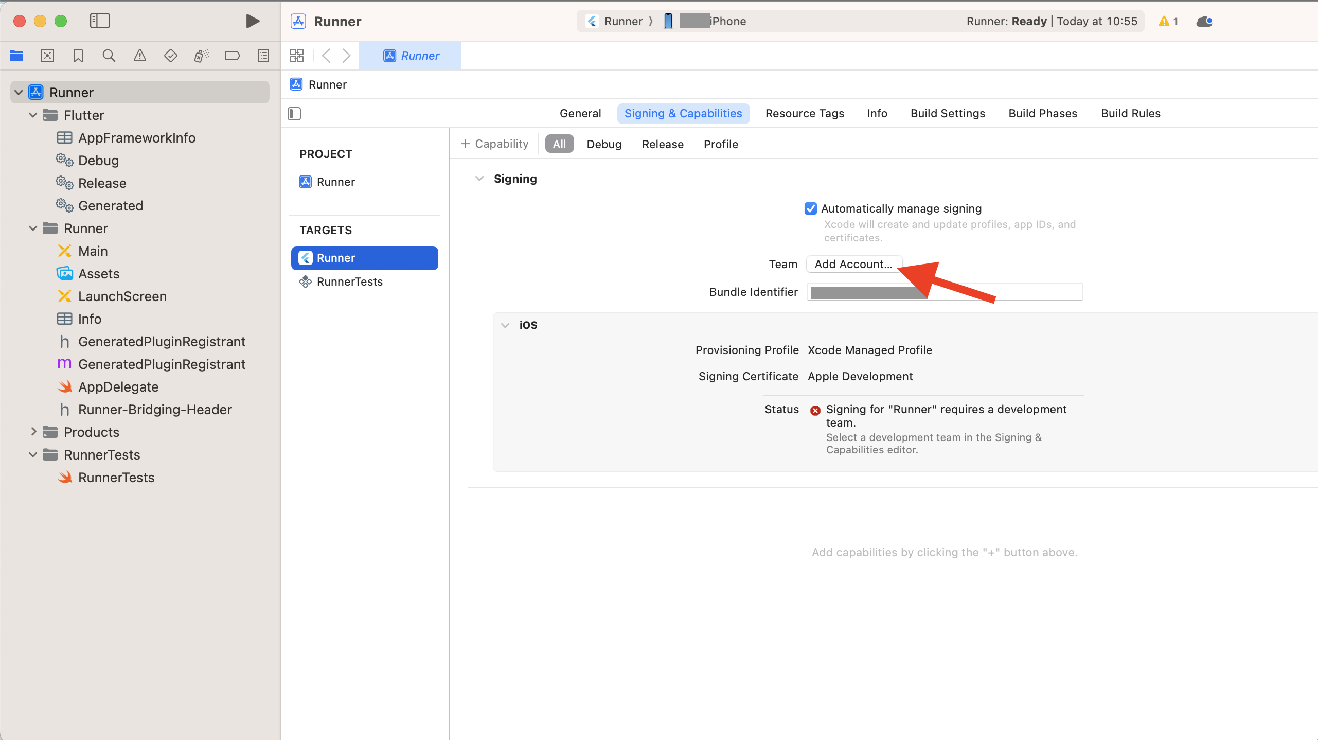 [flutter] Vscodeを使ってiphone実機デバッグをする Xcode Qiita