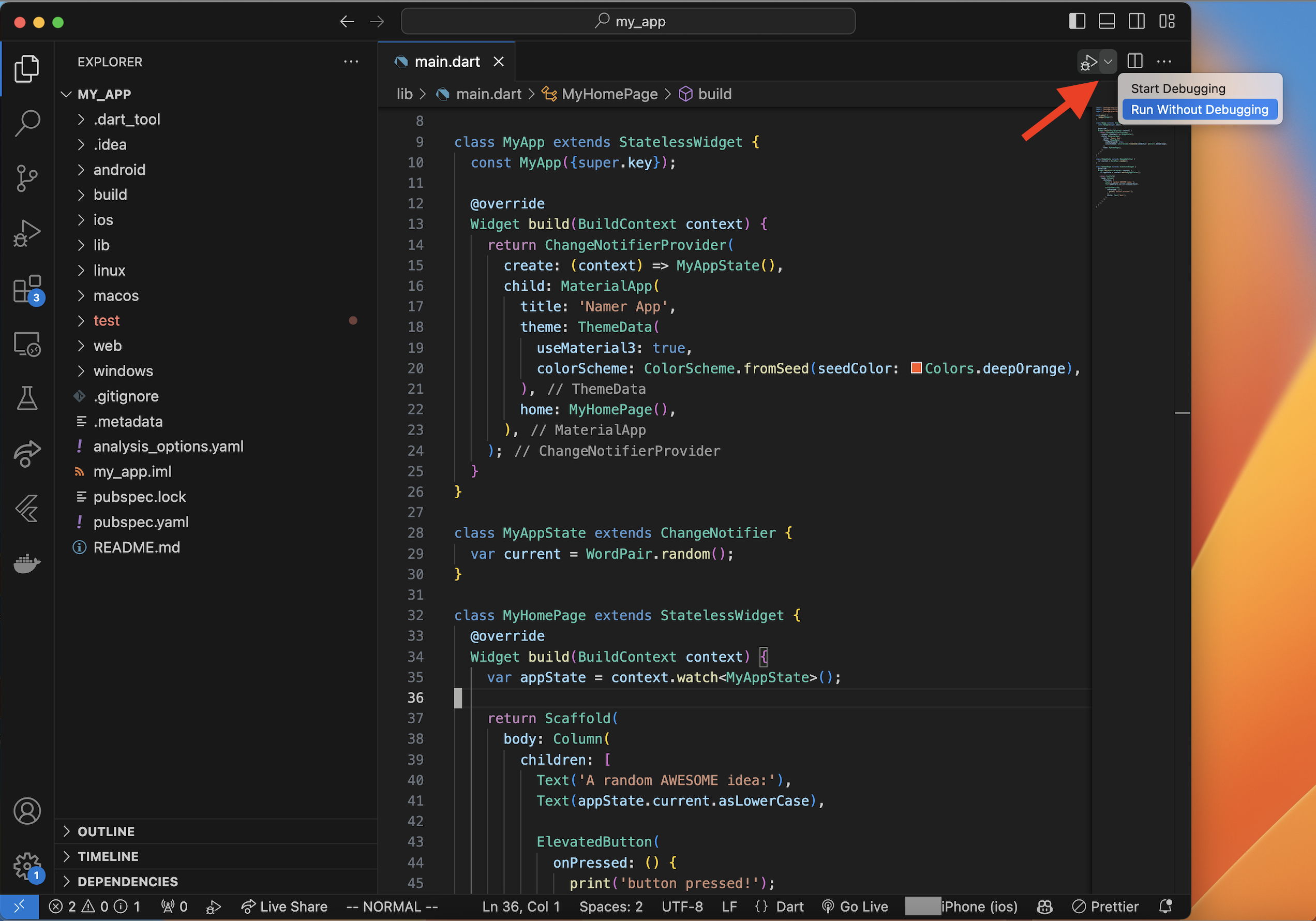 [flutter] Vscodeを使ってiphone実機デバッグをする Xcode Qiita