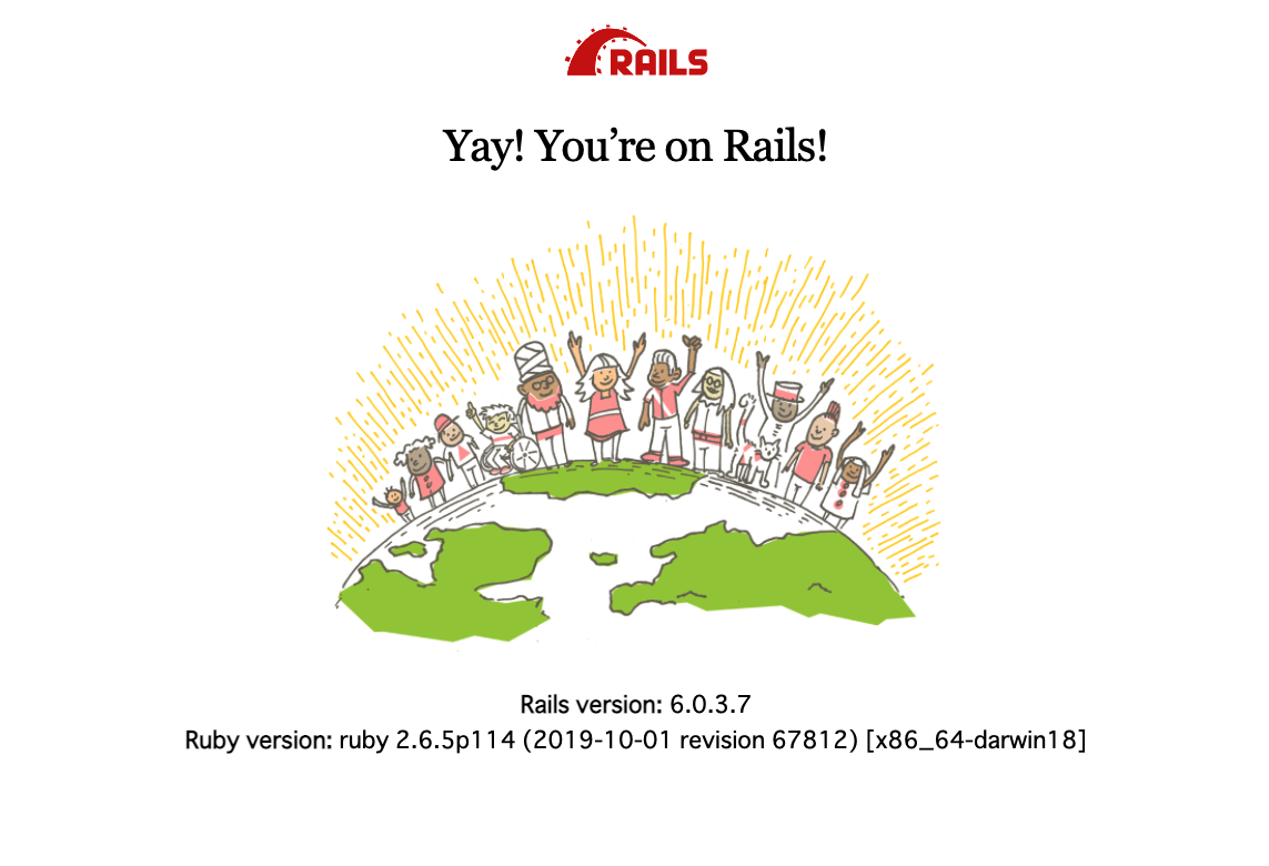 Yay! You’re on Rails!から画面が変わらない #Ruby - Qiita