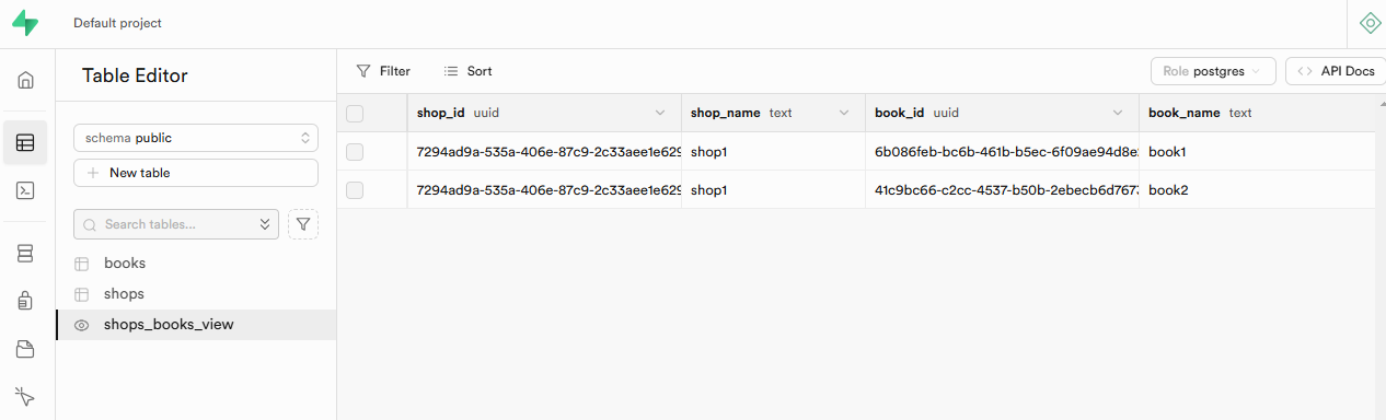 Supabase を基本から一歩づつ理解する（Database編） #Docker - Qiita