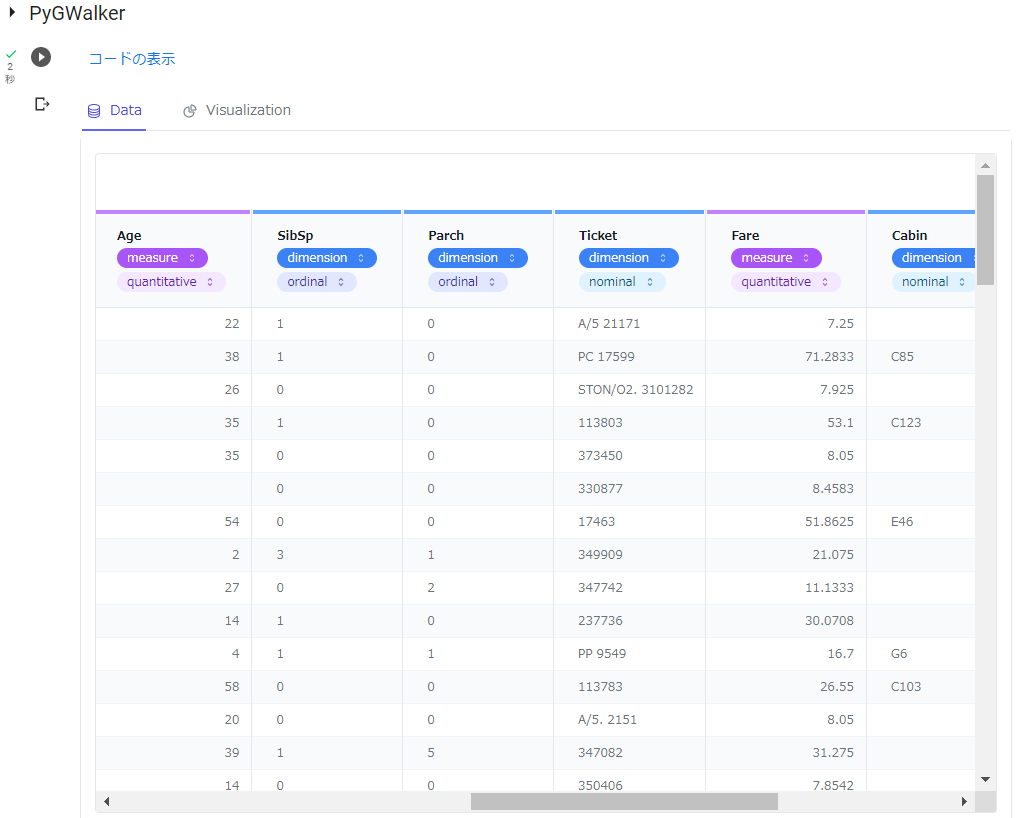 PythonでTableau風 BIツールによる視覚的データ探索をやってみよう 〜PyGWalker〜 #GoogleColaboratory - Qiita