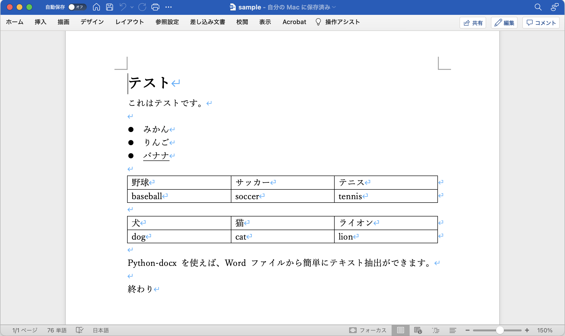 【Python】Wordファイルからのテキスト抽出 #テキスト処理 - Qiita