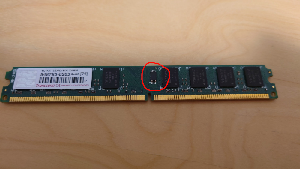 SMBus を使ってメモリの SPD を読む 〜 DIMM に記録されたデータは電源を切ると消えてしまう、 か×か 〜 #x86 - Qiita