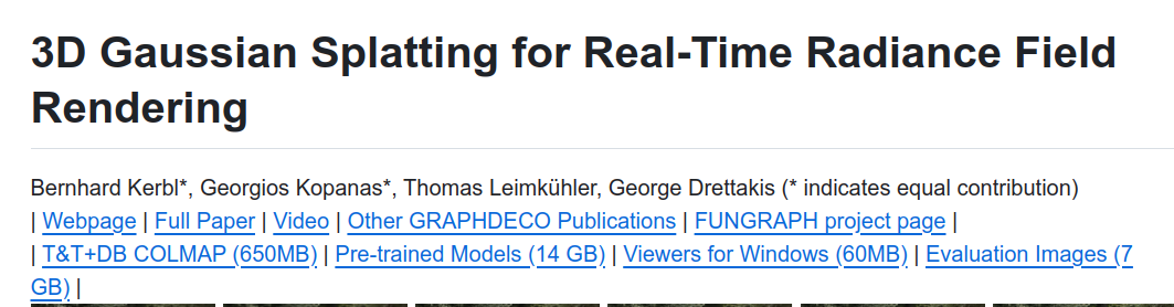 3D Gaussian Splattingをubuntu22で試してみた。 #初心者 - Qiita