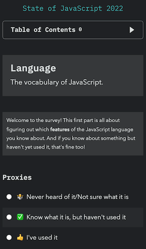 State of JavaScript 2022 アンケートから学んだ17個のボキャブラリー #JavaScript - Qiita
